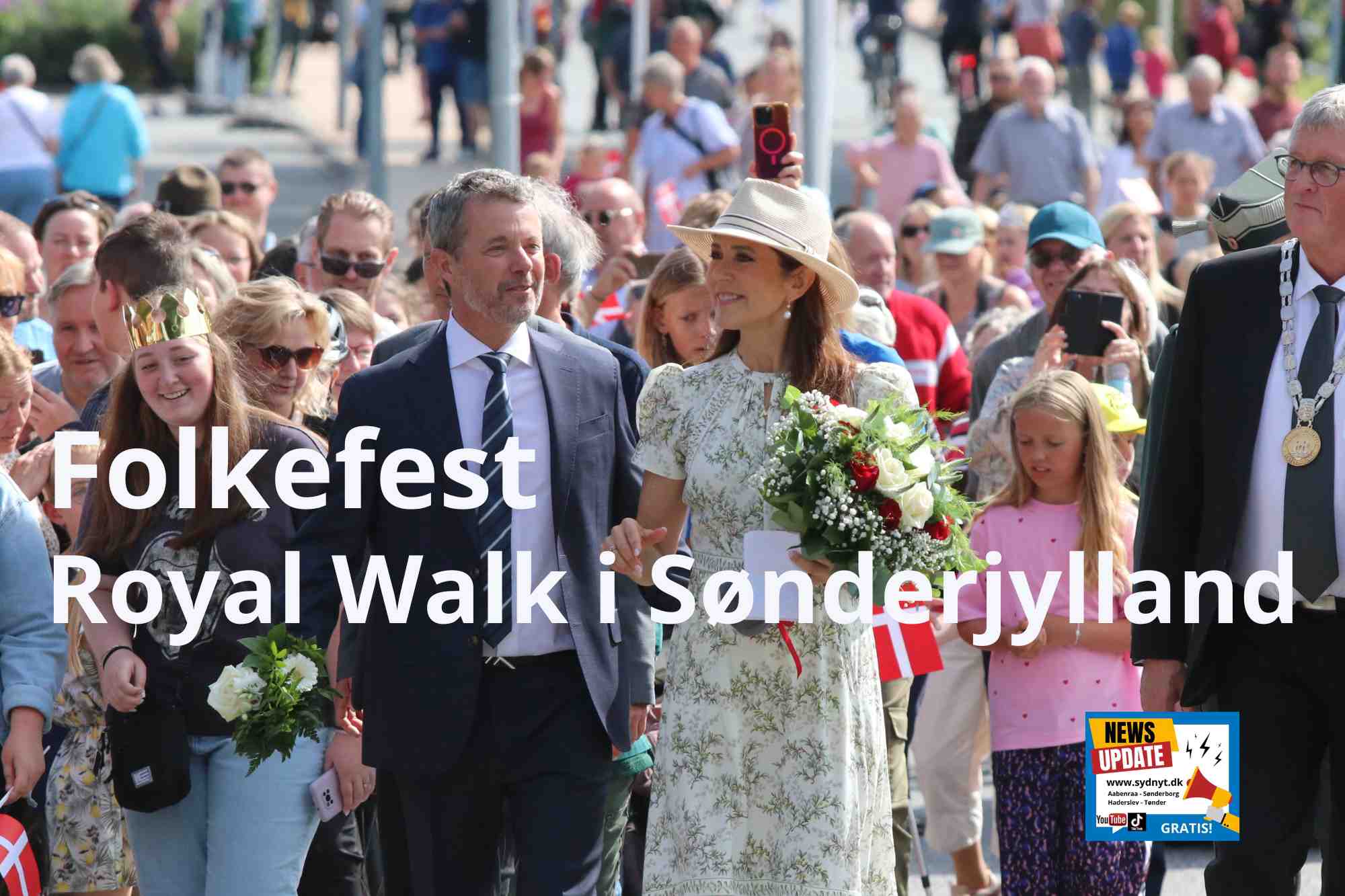 Royal Walk i Sønderjylland med kongeparret - Folkefest en tirsdag eftermiddag i Gråsten - Sydnyt ...
