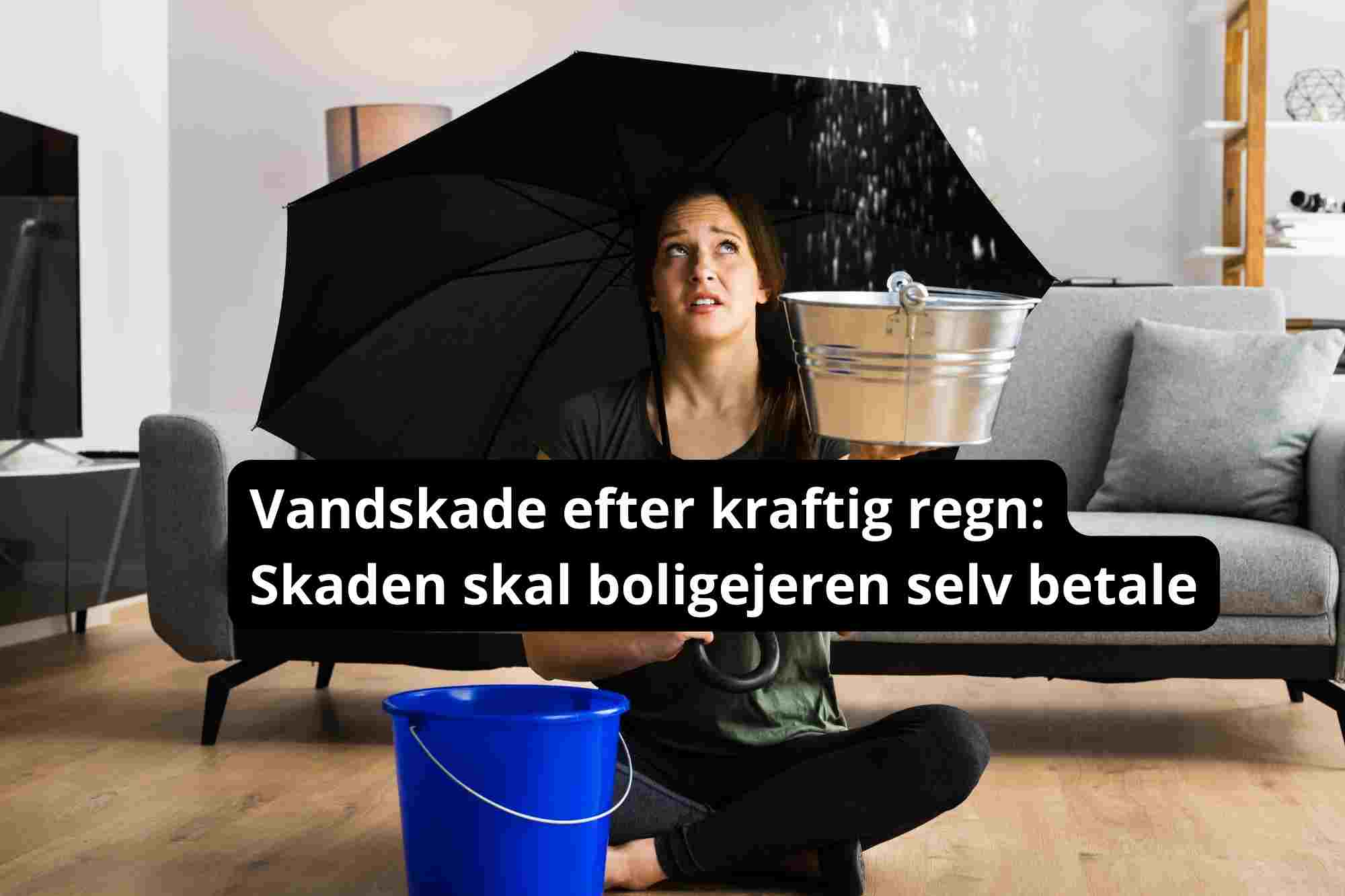 Mandag morgen: - Regner det ind gennem taget? - Regn ikke med at ...