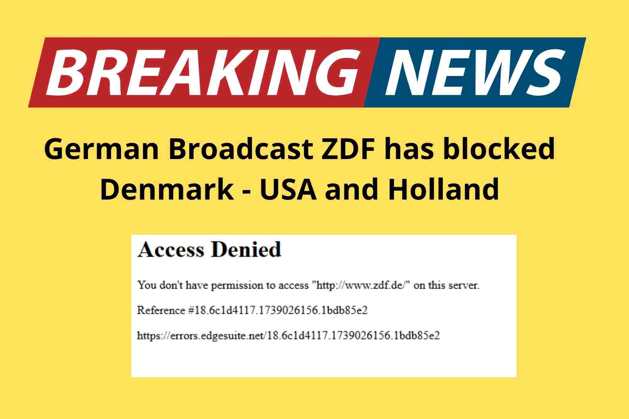 Den tyske TV-sender ZDF er igen blokeret i Danmark - kan ikke ses via ...