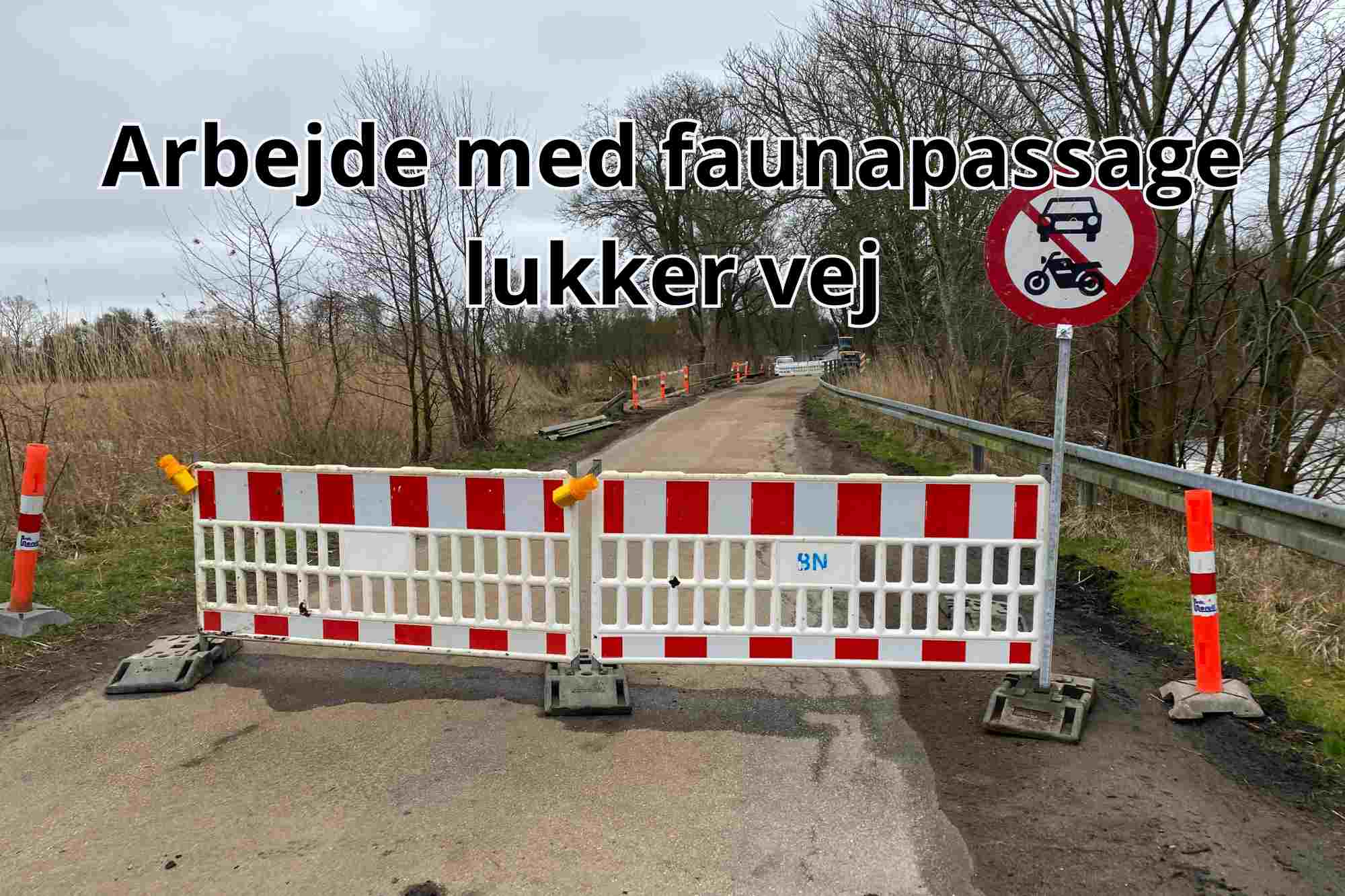Arbejde med faunapassage i Aabenraa kommune lukker vej - Sydnyt.dk - GRATIS lokale nyheder fra ...