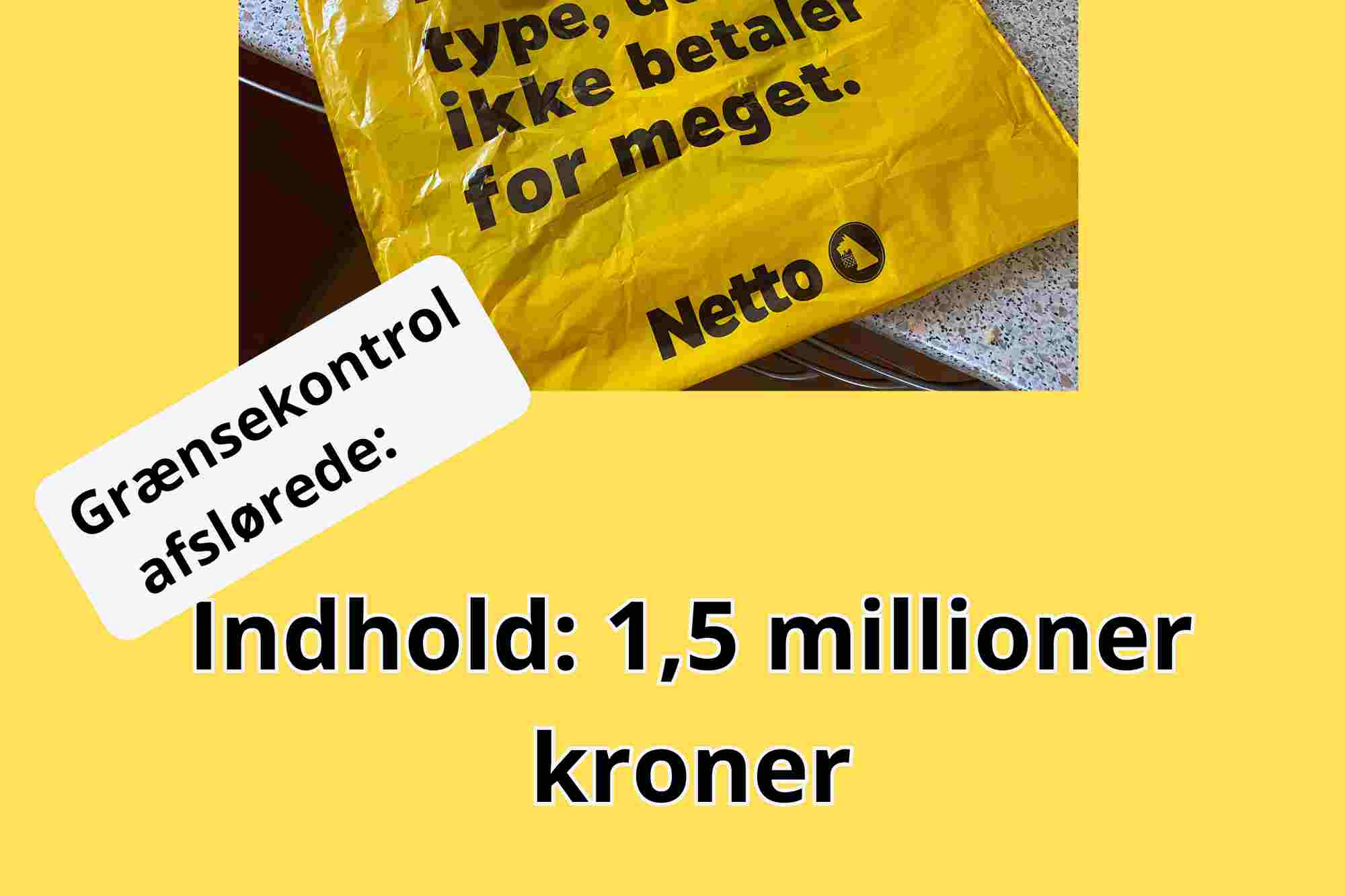 Grænsekontrol ved Frøslev afslørede 1,5 millioner kroner i en pose fra ...