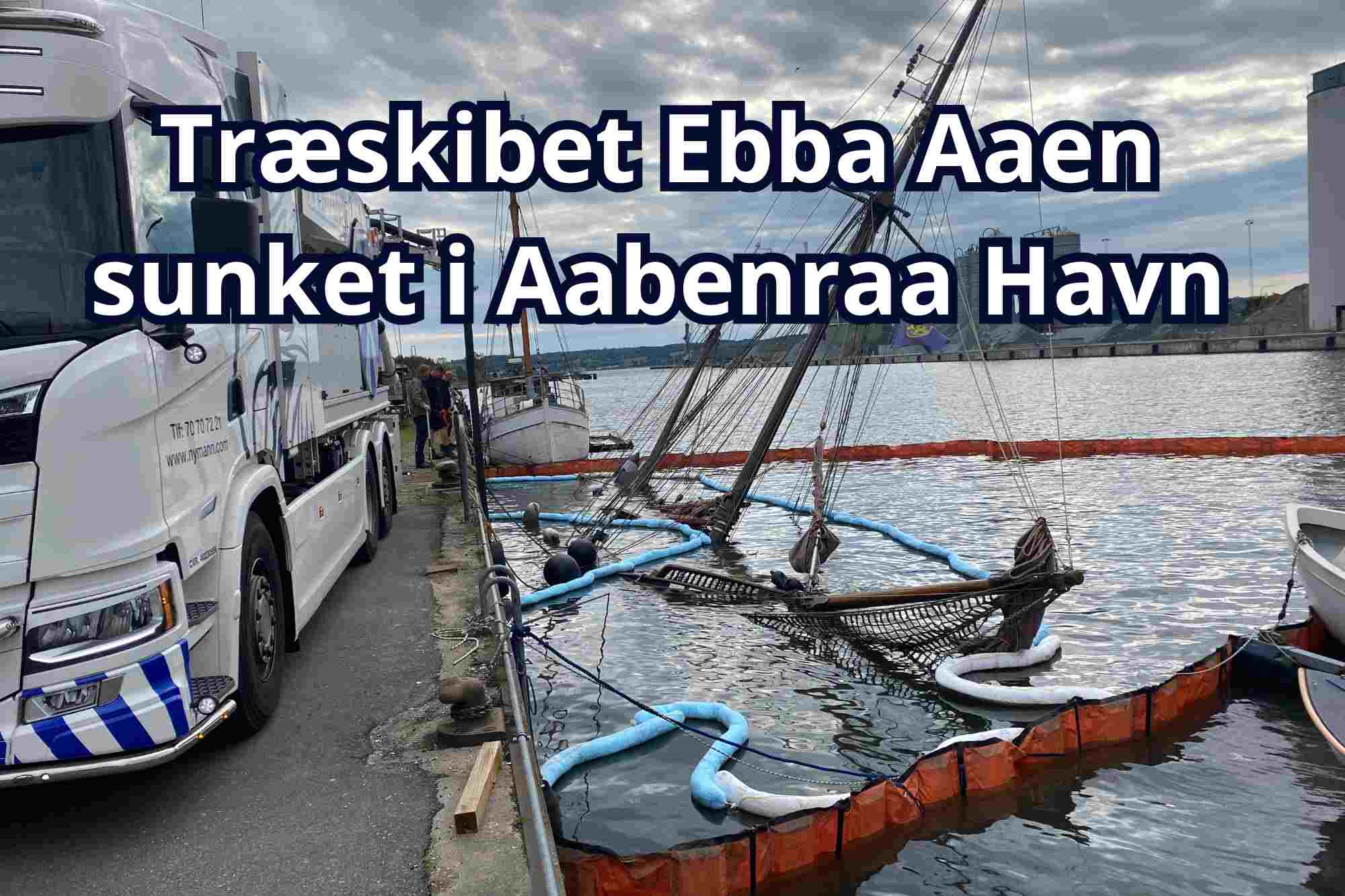 Uden mand over bord: Træskibet Ebba Aaen sunket i Aabenraa Havn - SE ...